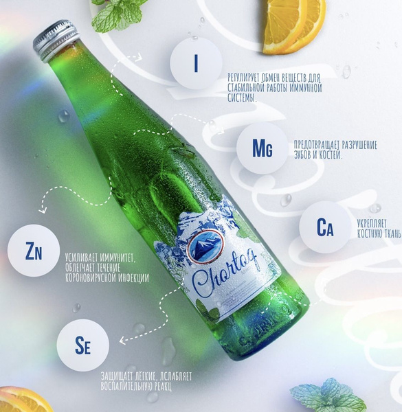 Chortoq Вода Минеральная Газированная 330мл. 12шт - купить с доставкой ...