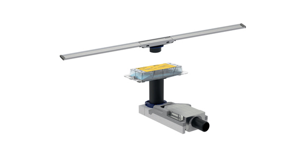 Низкий душевой трап Geberit CleanLine 20, высота 65 мм, ширина 300-900 ...