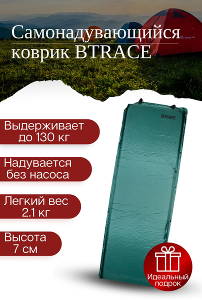 Самонадувающийся коврик BTrace Basic 7 - купить с доставкой по выгодным ценам в интернет ...