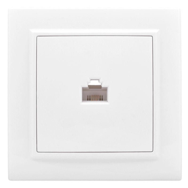 Розетка компьютерная 1-м СП Минск RJ45 бел. Basic, EKF ERK01-035-10 (1 шт.) купить на OZON по ...