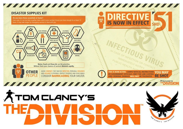 Наклейки Tom Clancy's The Division - Directive 51 Part.1 - купить с ...
