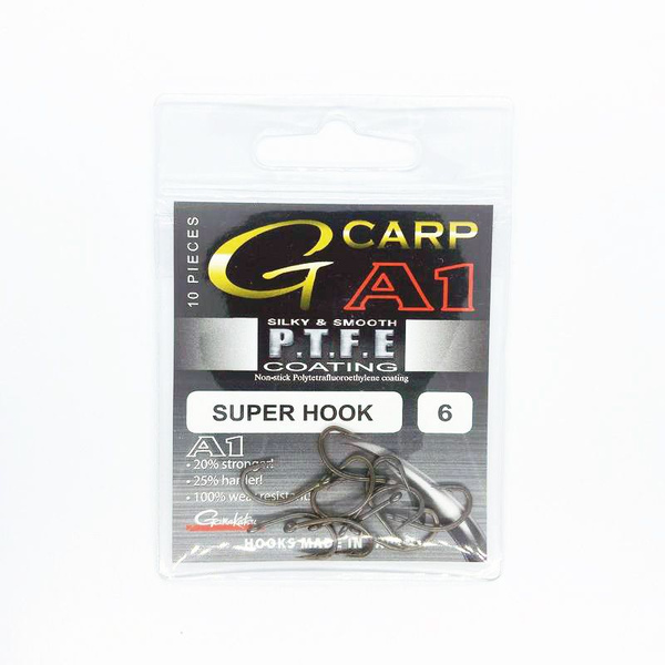 Крючки Gamakatsu A1 G-Carp Super Hook PTFE № 6 (10 шт.) купить на OZON по низкой цене (656989761)