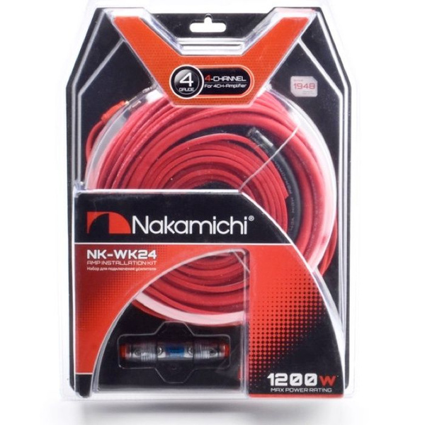 Установочный комплект Nakamichi NK-WK24 для 4-х канального усилителя ...