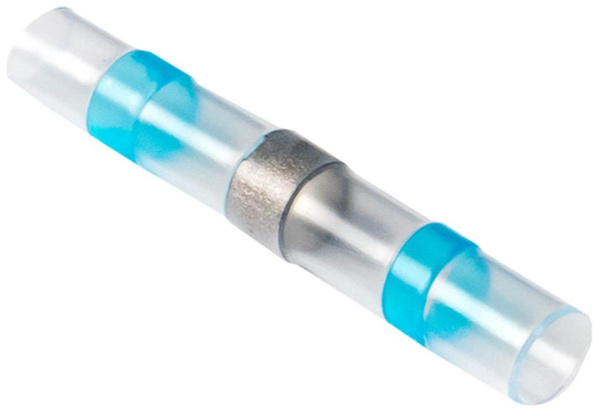 50шт Термоусаживаемая соединительная гильза SST-S31 ПК-Т с припоем синяя, сечение 1.5-2.5мм ...