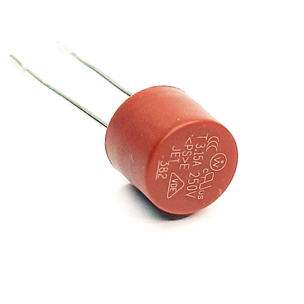 Предохранитель FUSE 382 цилиндрический 3,15А 250В замедленный, c ...