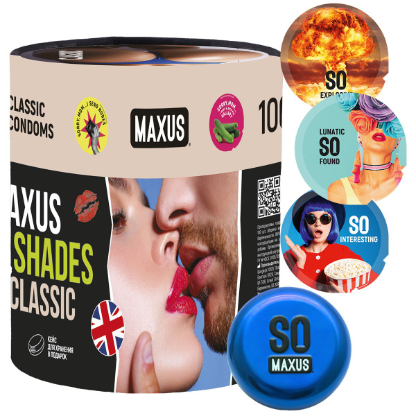 Презервативы классические MAXUS So Much Sex Classic, 100 шт, кейс в подарок - купить с доставкой ...