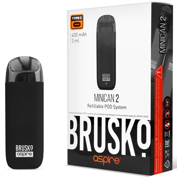 Brusko Minican 2, 400 mAh, Черный - купить с доставкой по выгодным ...