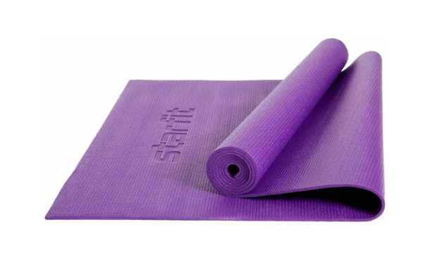 Коврик для йоги STARFIT FM-101 PVC 173x61x0.3 фиолетовый - купить в ...