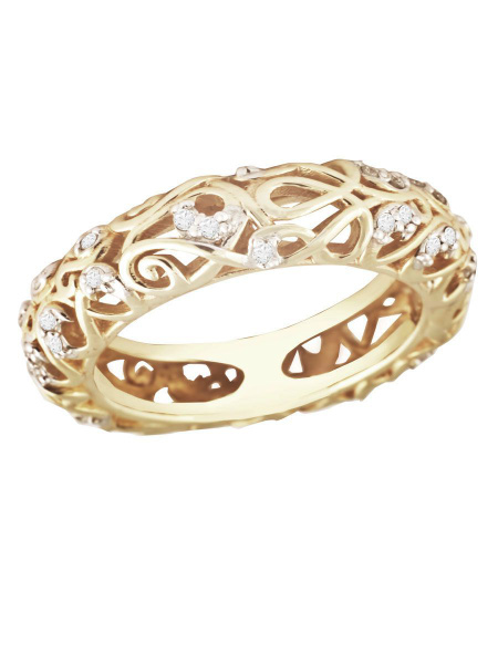 G.st. ЮВЕЛИРНЫЙ ЗАВОД ЗОЛОТОЙ СТАНДАРТ Кольцо Золото желтое 585 пробы ...