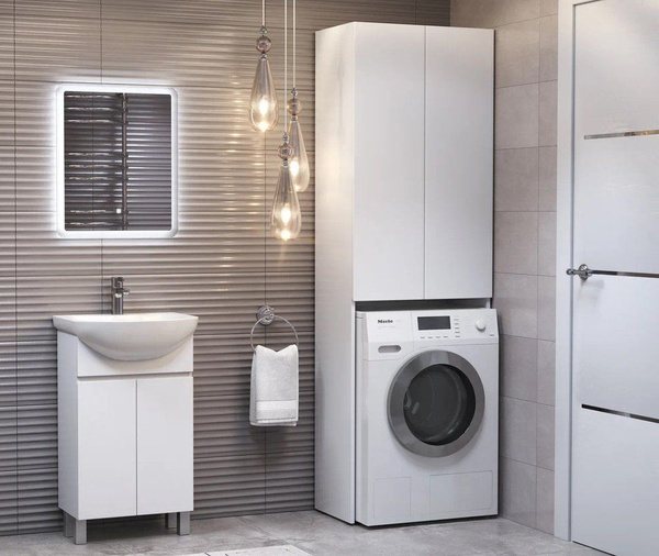 Шкаф Vigo Wing 65 64 см, белый, для туалета - купить с доставкой по выгодным ценам в интернет ...