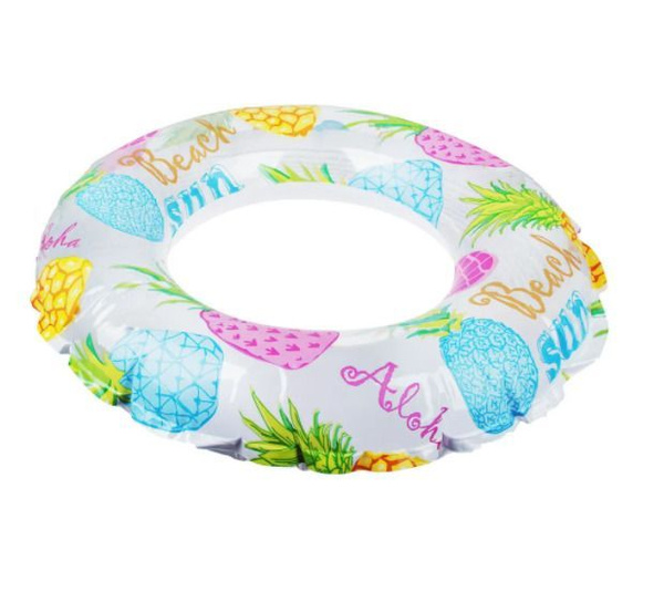 Круг надувной детский для плавания "Ананас", диаметр 51 см, от 3 до 6 ...