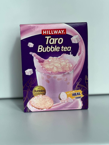 Bubble tea Розовый Таро (бабл ти)/ Молочный чай с фруктовым желе/ Чай с ...
