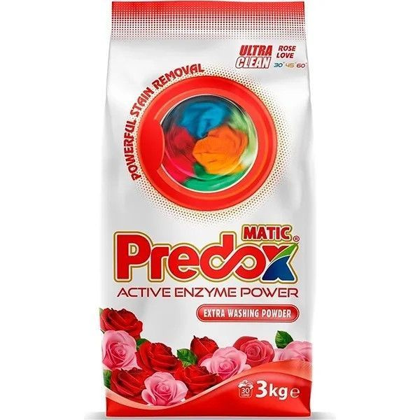 Predox Стиральный порошок, Роза, 3 кг - купить с доставкой по выгодным ...
