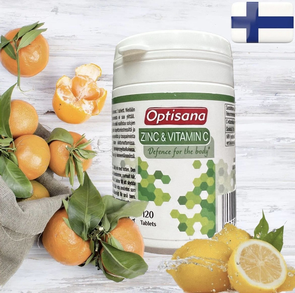 Витамины Optisana Zinc&Vitamin C (Цинк и Витамин С) 120 таб. - купить с ...