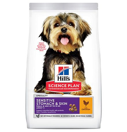 Hills Science Plan Sensitive Stomach & Skin Small & Mini Adult / Сухой ...