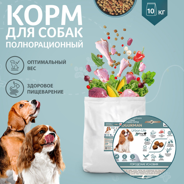 Сухой корм для собак Зоогурман СУПЕРПРЕМИУМ, для собак мелких и средних ...