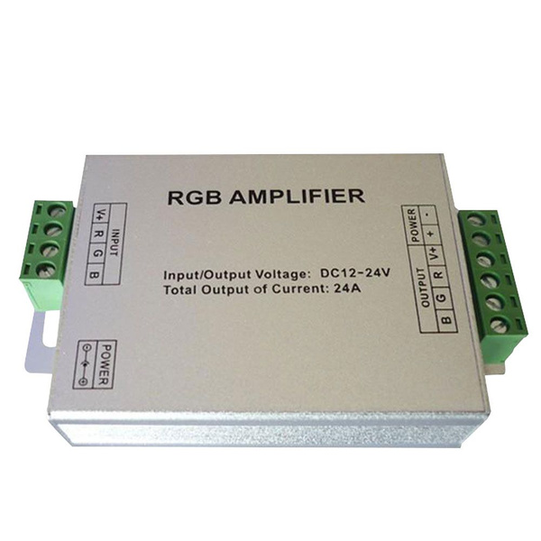 Усилитель SWG "AMP-RGB-24A" для RGB контроллеров, 24А, 12-24В - купить с доставкой по выгодным ...