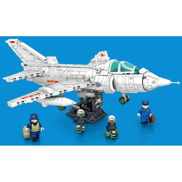 Конструктор для мальчика Истребитель самолет Q-5, 679 деталей, 4 ...