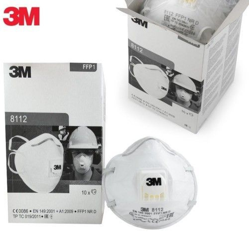 3M Респиратор профессиональный 8112, FFP1, 10 шт. - купить с доставкой ...