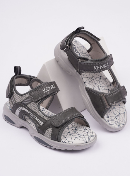 Сандалии Мальчики KENKA, размер 31 Искусственная кожа Без каблука Легкая модель, Открытый нос На ...