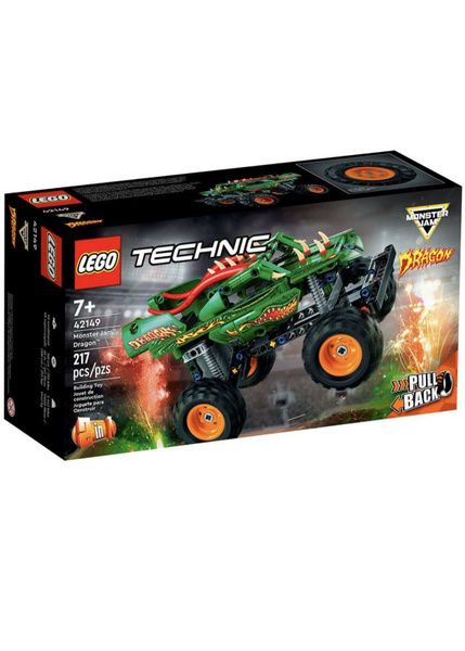Конструктор LEGO Technic Monster Jam: Дракон 42149 / машинка 2 в 1 лего ...