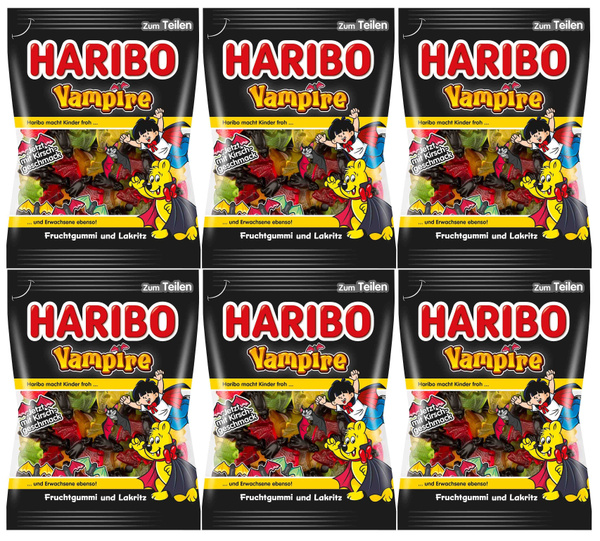 Жевательный мармелад Haribo Vampire (вампиры), 175г x 6шт. Германия ...