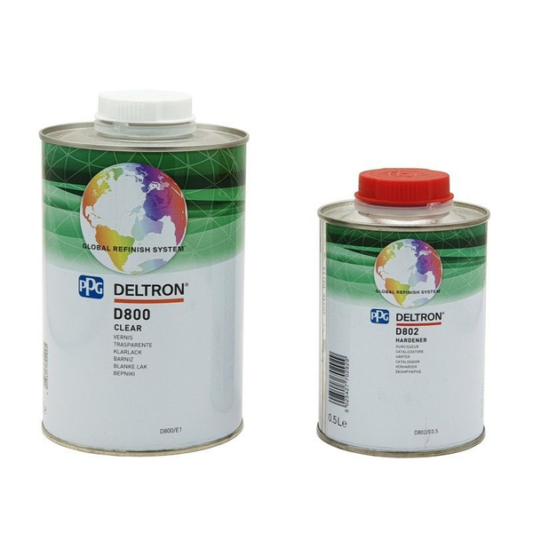 Лак PPG D800 1+0,5л. комплект с отвердителем D802 купить на OZON по ...