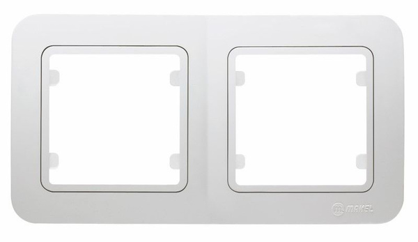 Рамка электроустановочная Makel, 2 пост., 1 шт. купить по низкой цене с доставкой в интернет ...
