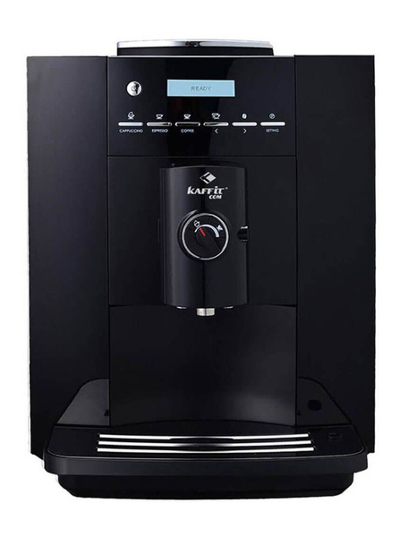 Кофемашина KAFFIT COM Nizza KLM1604А Black, дисплей, автоматический капучинатор, стальная ...