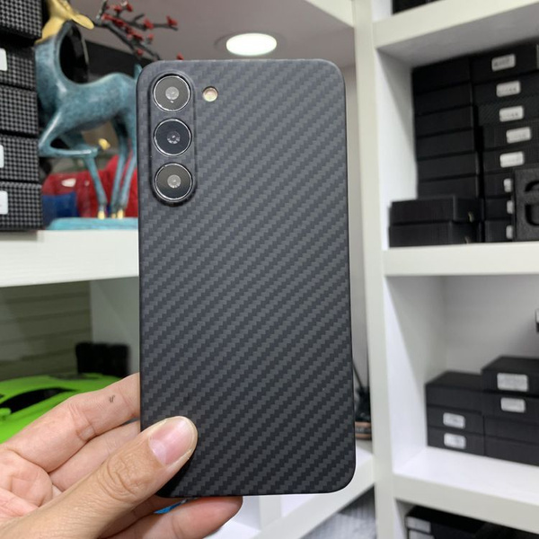 100% настоящий кевларовый карбоновый чехол для Samsung Galaxy S23 ...