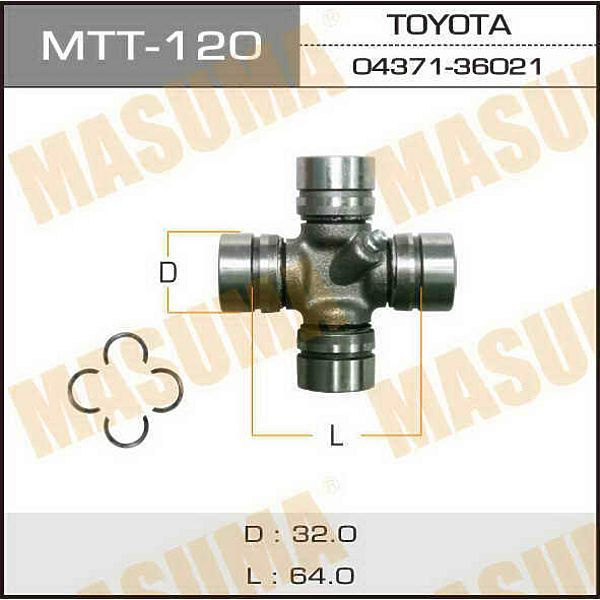 MASUMA MTT120 крестовина кардан.вала Toyota (Тойота) Land Cruiser (Ленд ...