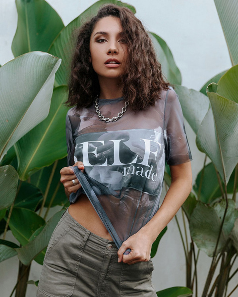 Футболка SAHAR art lab, размер 46, цвет серый, белый, 100% полиэстер - купить по выгодной цене в ...