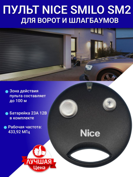 Пульт Nice Smilo SM2 - купить с доставкой по выгодным ценам в интернет-магазине OZON (848009267)