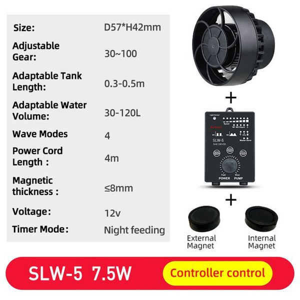 Серия Jebao SLW Wifi APP Control Аквариумный морской резервуар SLW-10 SLW-20 WaveMaker Погружной ...