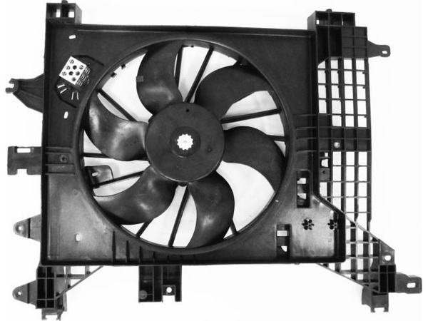 Вентилятор радиатора охлаждения для Рено Дастер рестайлинг 2015-2021 ...