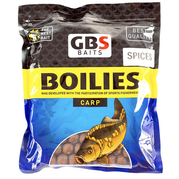 Бойлы прикормочные GBS 20 мм SPICES (3 кг, Специи, цв. Красный ...