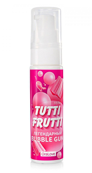 Оральный гель лубрикант Tutti-Frutti со вкусом жвачки BUBBLE GUM (30 г ...