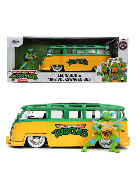 Машинка Jada Toys Teenage Mutant Ninja Turtles 1:24 1962 Volkswagen Bus ...