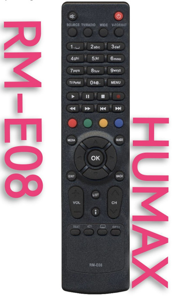 Пульт ДУ HUAYU Пульт RM-E08 (vahd-3100) для HUMAX приставок - купить по ...
