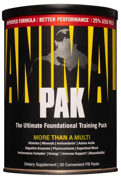 Universal Nutrition Animal Pak 30 pack / Комплекс Витаминов и Минералов ...
