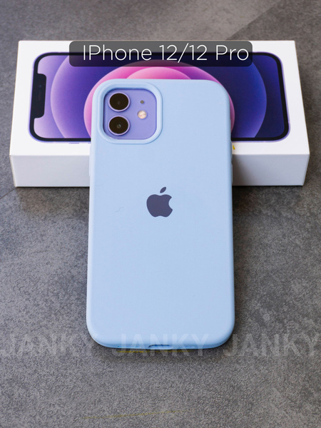 Силиконовый чехол на Айфон 12 12 Pro с логотипом / Silicone case iPhone ...