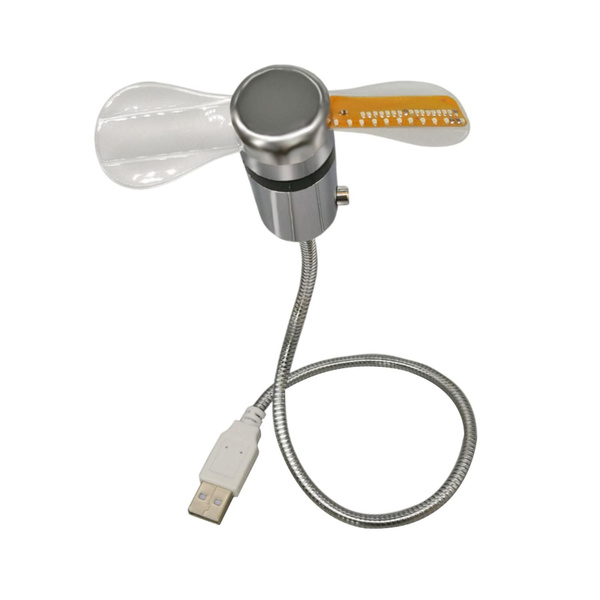 USB-вентилятор с дисплеем температуры часов реального времени 40 см x 8 ...
