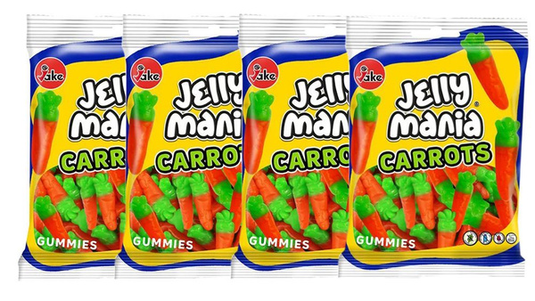 Мармелад жевательный Морковки HALAL, Jake, 100 г, 4 шт. - купить с ...