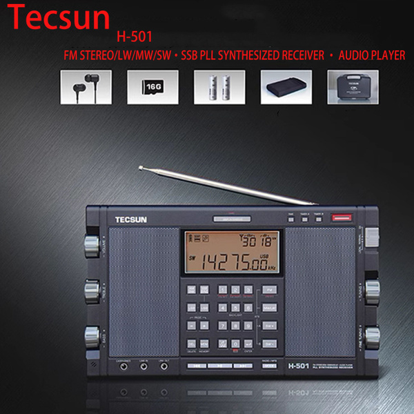 Всеволновый радиоприемник Tecsun H-501 черное купить по низкой цене с ...