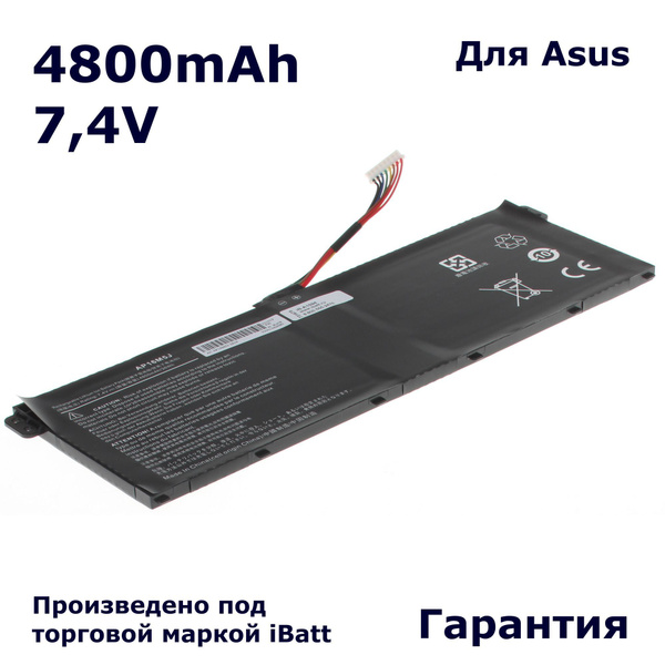 Аккумулятор iBatt 4800mAh, для Aspire 3 A315-21 A315-51 A315-41 AP16M5J ...