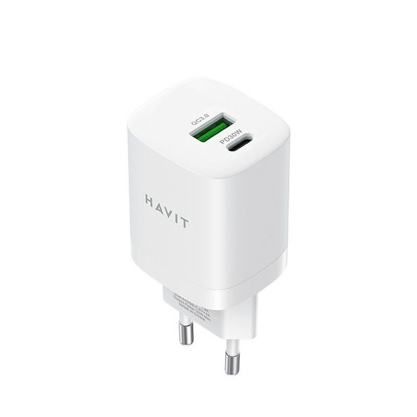 Сетевое зарядное устройство Havit Хавит HV-UC303 HV-UC30 Mobile series - 30W GAN travel charger ...
