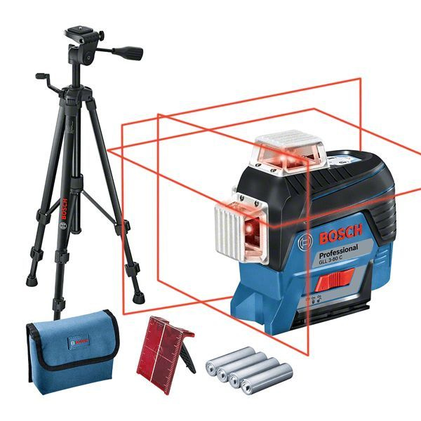 Купить Лазерный уровень/нивелир Bosch GLL 3-80 C + Штатив (3/360, 12 ...