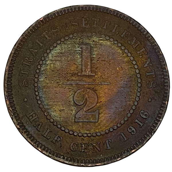Стрейтс-Сетлментс 1/2 цента 1916 г. - купить в интернет-магазине OZON с быстрой доставкой ...