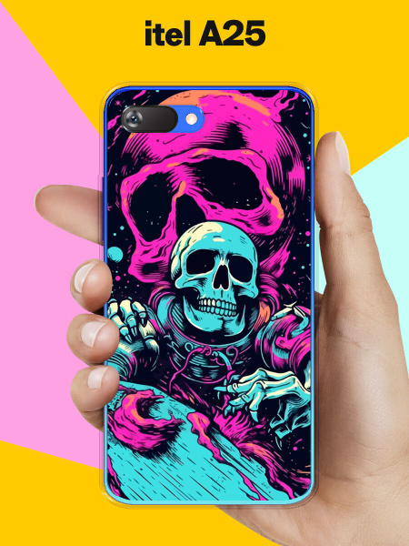 Силиконовый чехол на Itel A25 Череп / для Ител А25 - купить с доставкой ...