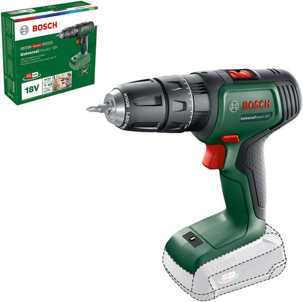 Аккумуляторная ударная дрель-шуруповерт Bosch UniversalImpact 18V, 18В ...